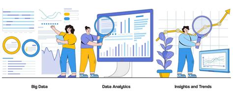 big data data analytics insights and trends concept with character