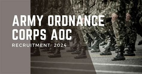 Army Ordnance Corps Aoc Recruitment 2024 Application Process