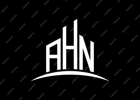 Premium Vector Letter Ahn Building Vector Monogram Logo Design