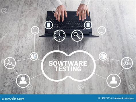 Software Testing Internet Business Technology Concept Stock