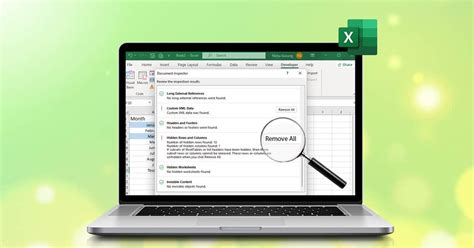how to delete a hidden row or column in excel