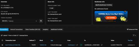Etherscan Coinbase Shows That Eth Been Withdraw But Showing Zero