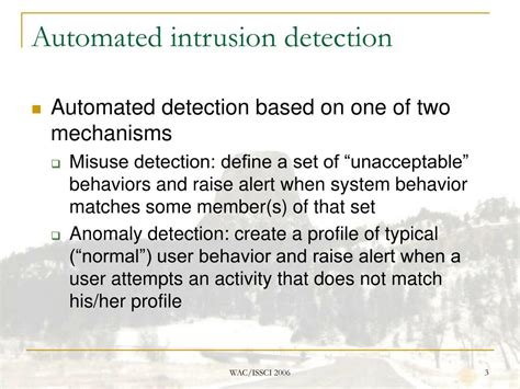 ppt automated anomaly detection using time variant normal profiling