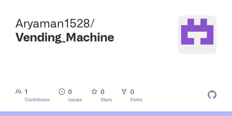 Github Aryaman1528vendingmachine