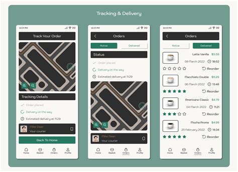 Coffee Delivery App UI UX Case Study Behance