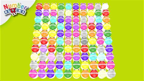 Numberblobs Step Squads 1 100 Song Learn To Count Big Numbers Youtube