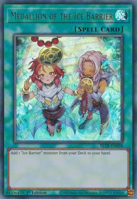 Bltr En098 Medallion Of The Ice Barrier Yu Gi Oh