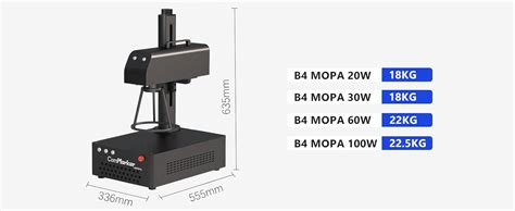 B4 30w Jpt Mopa Fiber Laser Engraving Machine With Rotary Desertcart