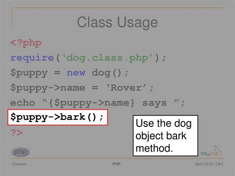 Ppt Php Classes And Object Orientation Powerpoint Presentation Free