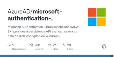 Github Azureadmicrosoft Authentication Extensions For Python