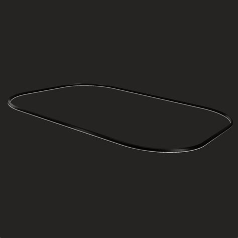 Xl White Curva Rectangular Led Light Linear Lights