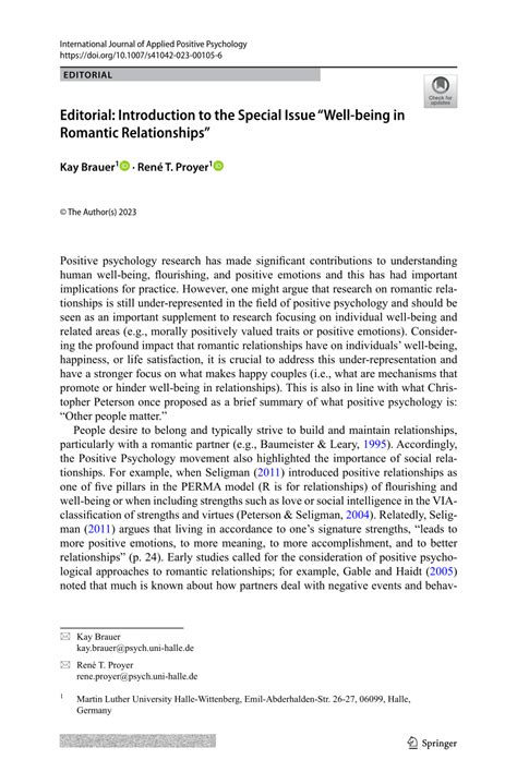 pdf editorial introduction to the special issue well being in