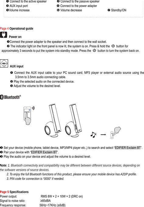 Edifier EDF Multimedia Speaker User Manual E BT ENGLISH