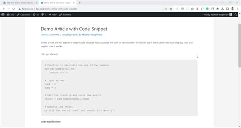 Add Copy Button To Code Snippet Clipboard Agency