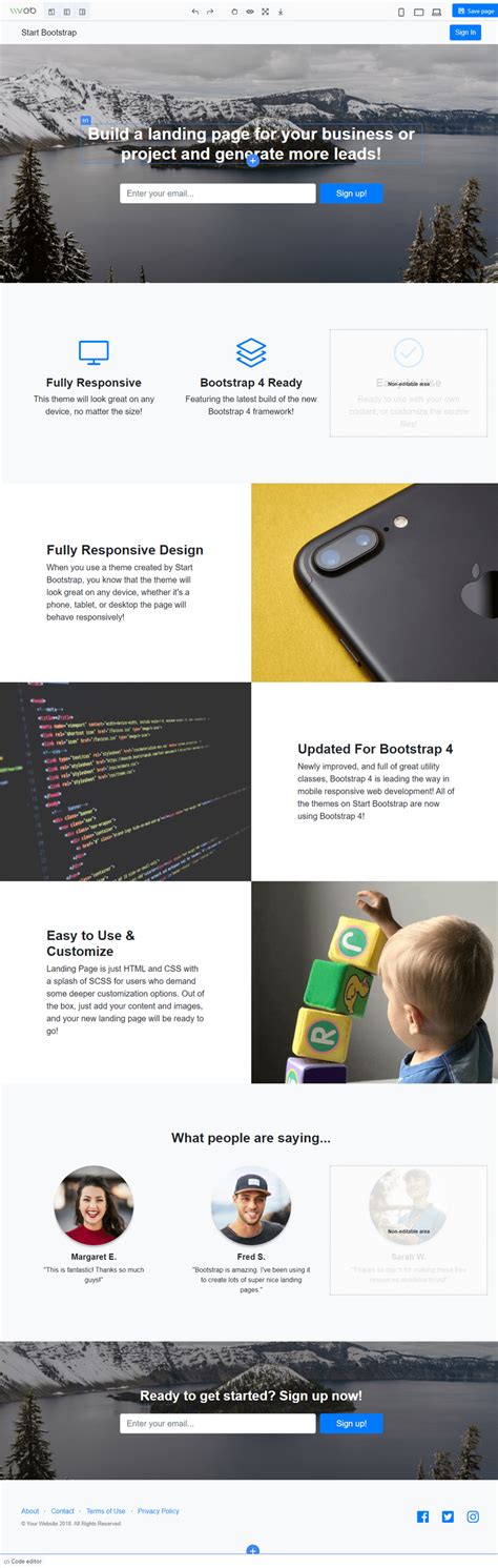 Drag Drop Website Builder Bypeople