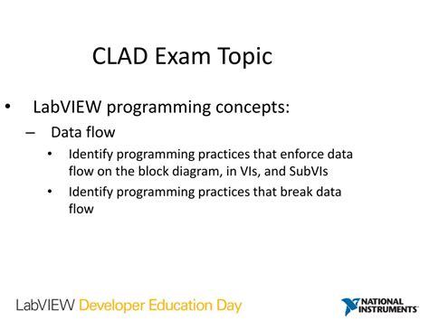 ppt preparing for the certified labview associate clad exam