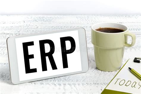 Hand Writing Sign Erp Business Approach Enterprise Resource Planning