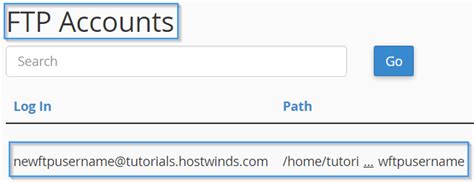 How To Create FTP Account In CPanel Hostwinds