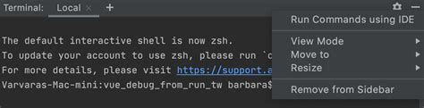 Terminal WebStorm Documentation