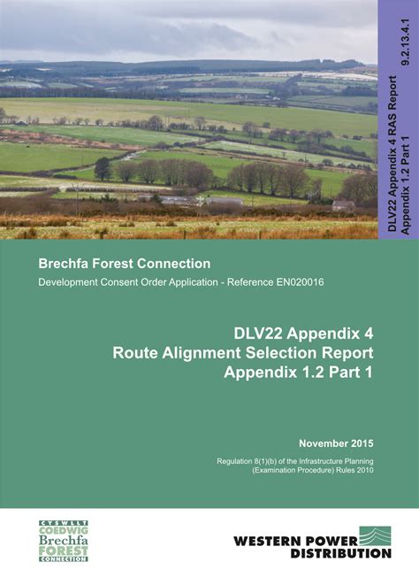 Dlv22 Appendix 4 Route Alignment Selection Report Appendix 12 Part 1