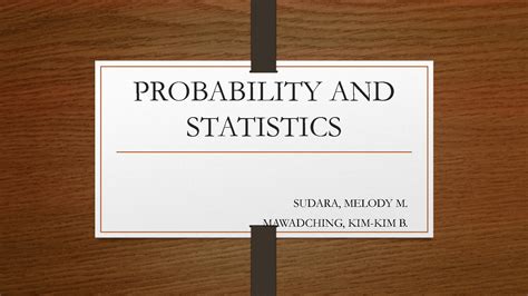 SOLUTION Intro To Probability And Statistics Studypool