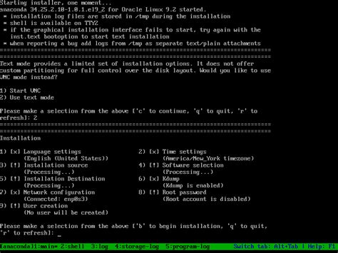 Installing Oracle Linux 92