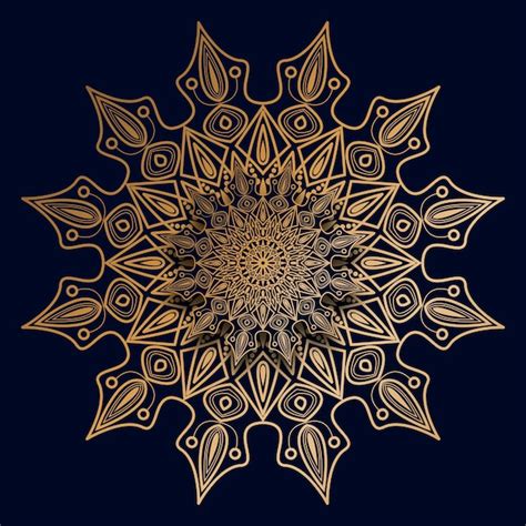 Premium Vector Luxury Mandala Design Template With Creative Glossy