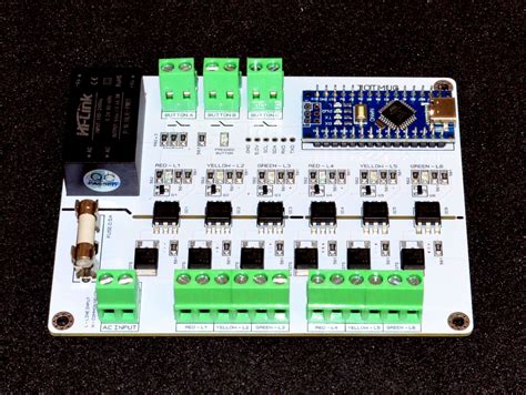6ch traffic light controller sequencer 110 220vac 50 60hz with 3