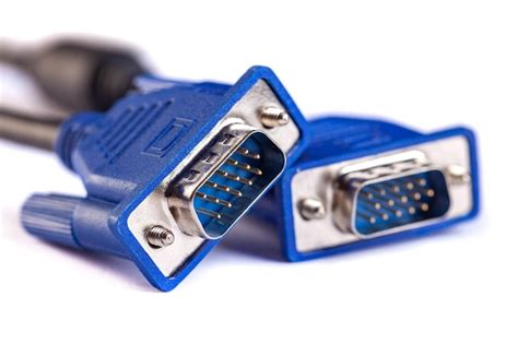 Premium Photo Vga Plug Isolated On White Background With Clipping Path