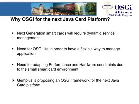 ppt gemplus and osgi benjamin maury powerpoint presentation free download id 34838
