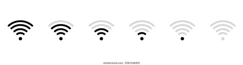 Wireless Wifi Icon Wi Fi Signal Symbol Stock Vector Royalty Free