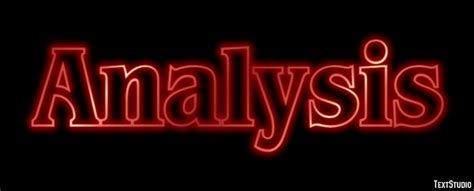 Analysis Text Effect And Logo Design Word