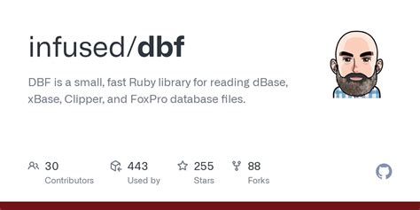 Github Infuseddbf Dbf Is A Small Fast Ruby Library For Reading