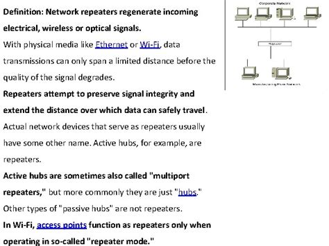 Physical Layer Devices HUB An Ethernet Hub Active