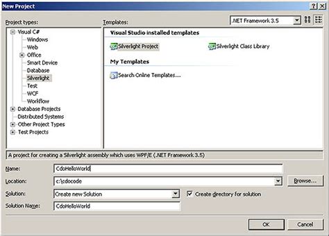 My Silverlight 11 Hello World Application Chinh Do