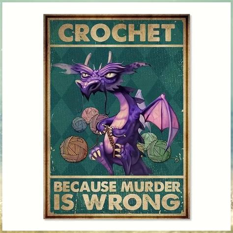 crochet because murder is wrong poster limotees