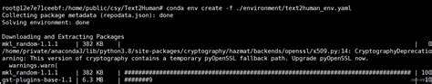 导入yaml环境时出现错误condaerror 000 connection failed for url