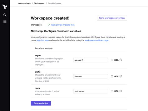 Share Modules In The Private Registry Terraform Hashicorp Developer