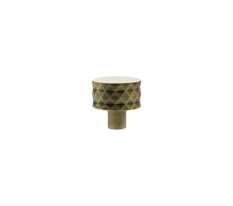 Millhouse Brass Mhcd1530ab Chrysler Diamond Cut Cabinet Knob 32mm