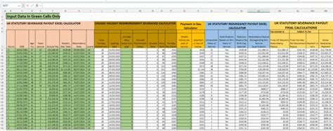 Excel Based Severance Package Calculator Uk 2024 Redundancycalculator Uk