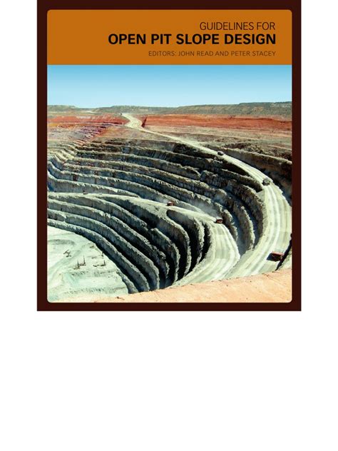 open pit slope design 2009 pdf geotechnical engineering hydrogeology