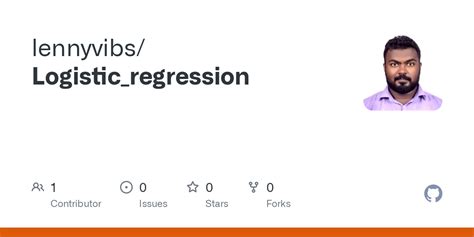 github lennyvibs logistic regression