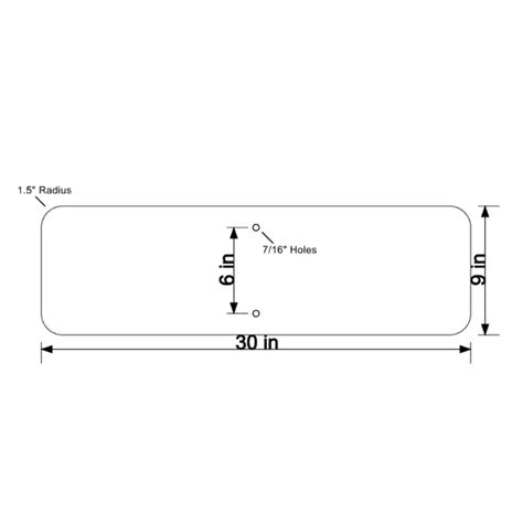 Aluminum Blank Horizontal Rectangle Sign Solutions Usa