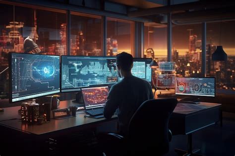 premium photo software developers coding and programming in a