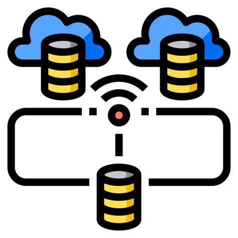 Cluster Computing Phatplus Lineal Color Icon