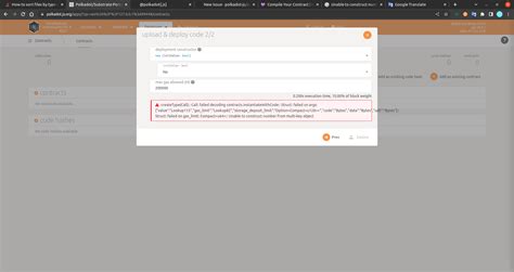 Unable To Upload An Ink Contract · Issue 8427 · Polkadot Jsapps · Github