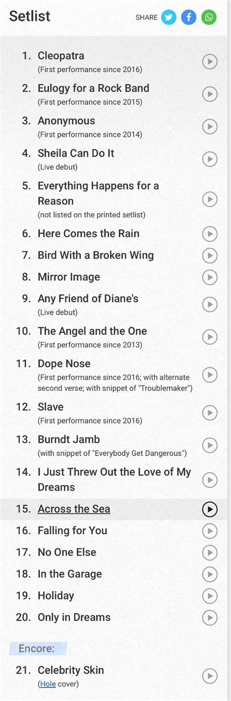 Is This The Best Weezer Setlist Ever The Constellation Room Show R Weezer
