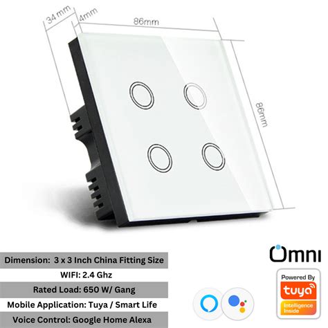 Wifi Smart Switch Module 4 Gang
