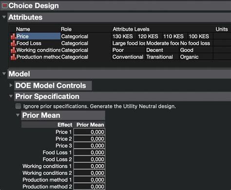 Solved Choice Experiment Where Do I Fill In Prior Information Jmp