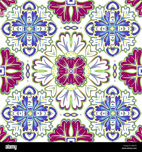 Beautiful Seamless Ornamental Tile Background Vector Illustration Stock Vector Image And Art Alamy